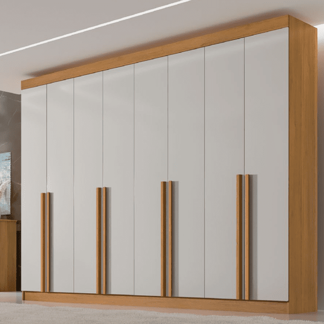 Guarda-roupa de Casal 8 Portas com 8 Gavetas 2,75m | Luna Móveis