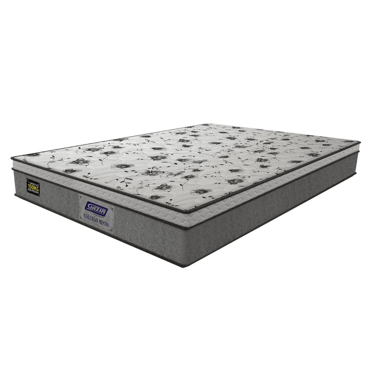 Colchão de Casal Gazin Modelo Stone D33 1,58m | Luna Móveis