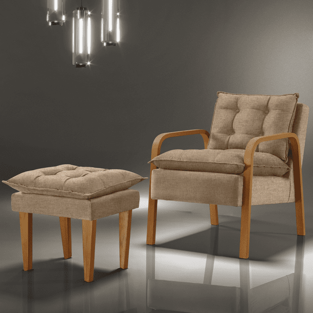 Poltrona com Puff | Luna Móveis