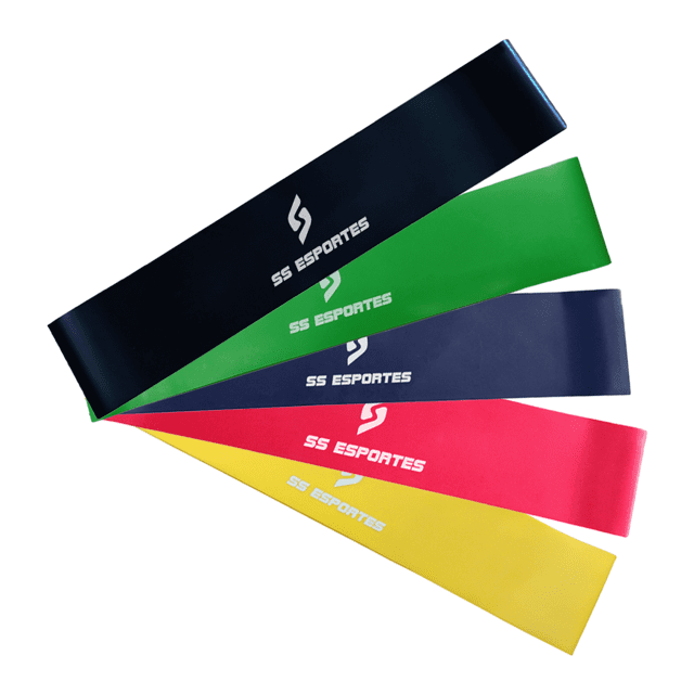 Kit de Mini Band - Leve, Médio, Forte, Super Forte e Extra Forte - SS ...