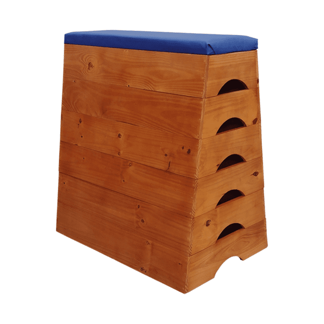 Plinto Piramidal de Madeira - 6 Graduações - SS ESPORTES | SS Esportes