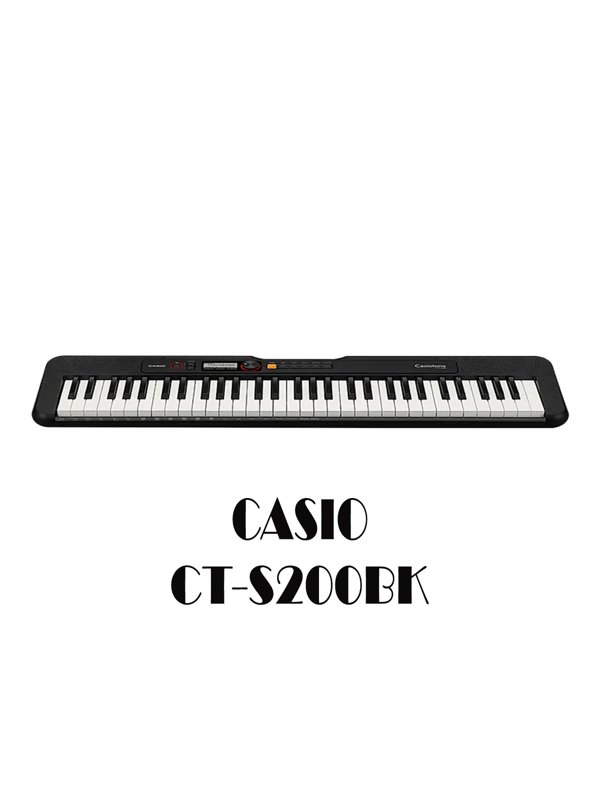 Teclado Casio Digital Preto Casiotone CTS200BK | Super Som