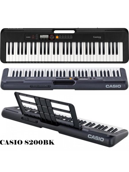 Teclado Casio Digital Preto Casiotone CTS200BK | Super Som