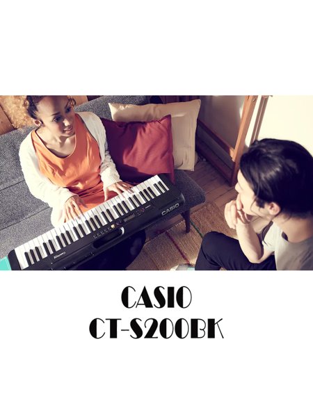 Teclado Casio Digital Preto Casiotone CTS200BK | Super Som