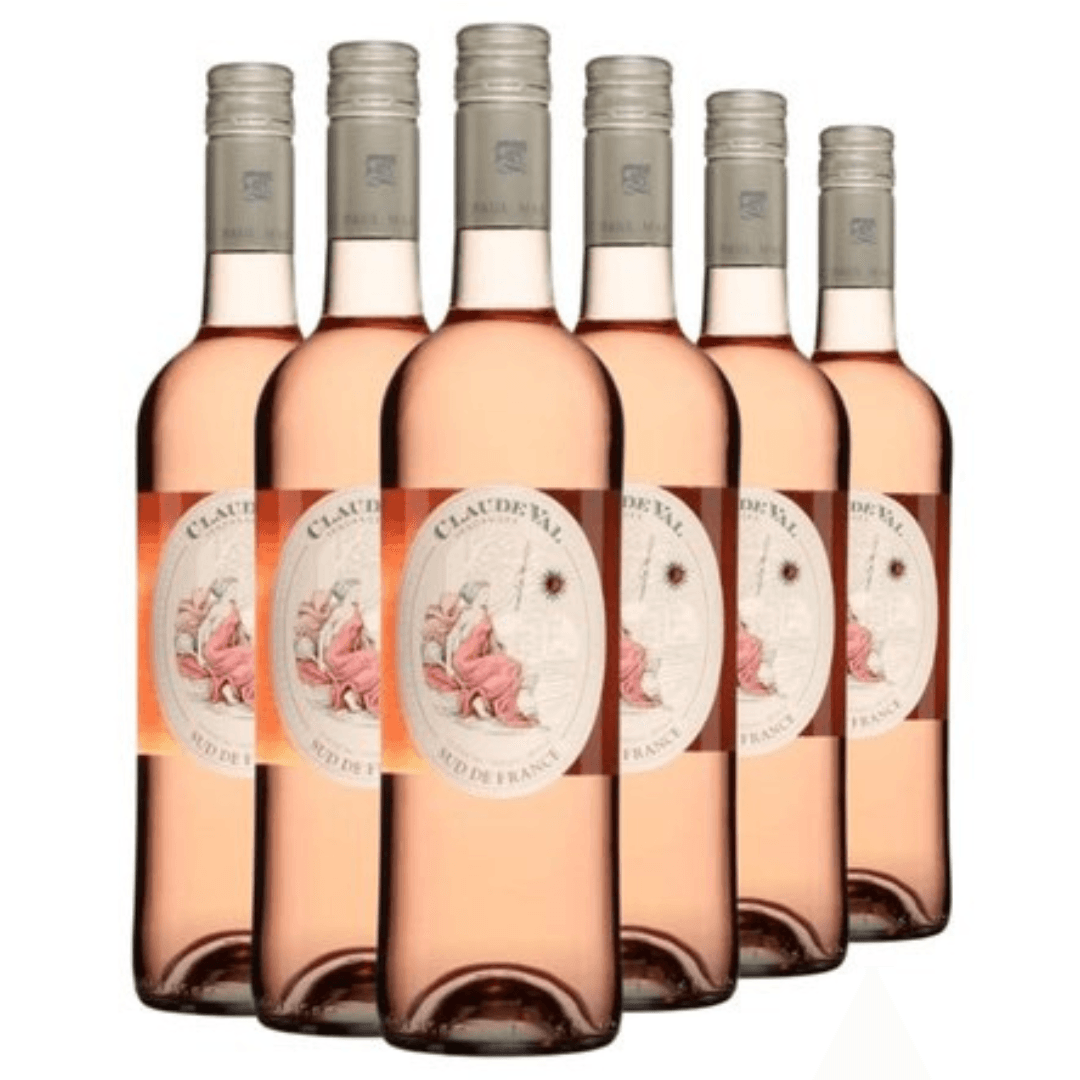 VINHO CLAUDE VAL ROSE 750ML KIT 06 UN | Loja Tani