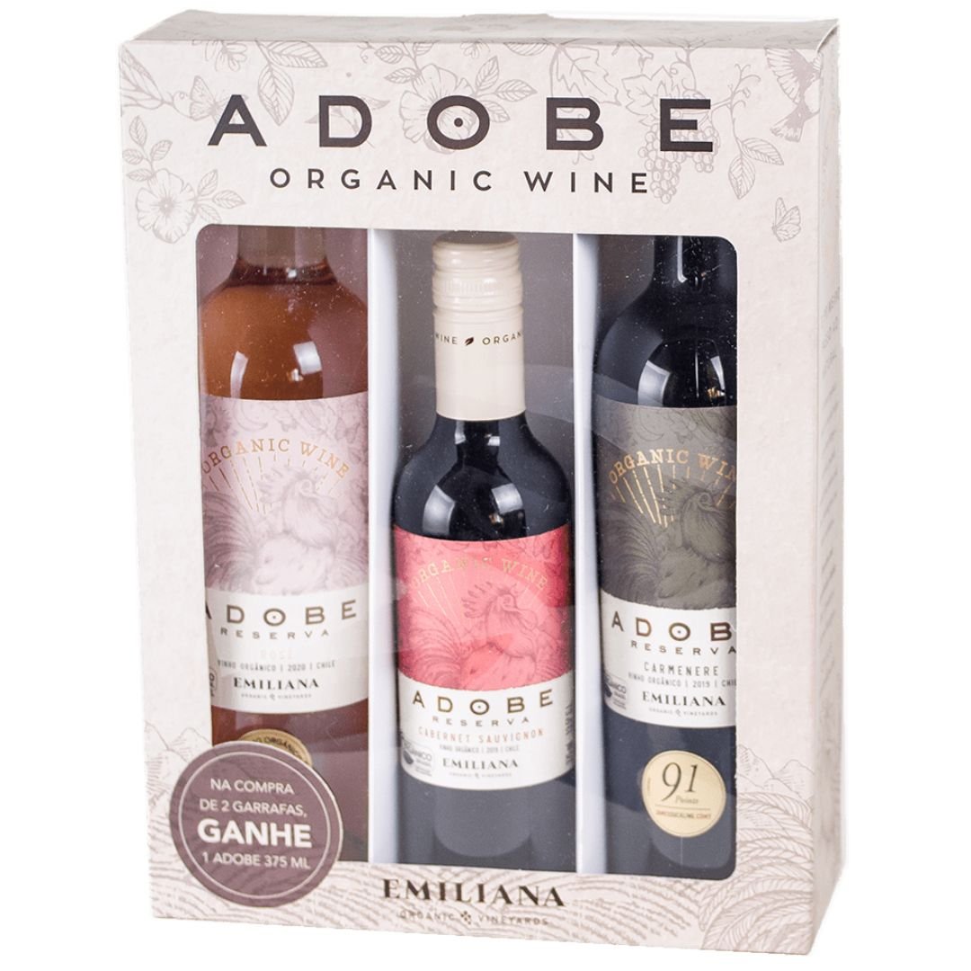 KIT VINHO ADOBE ORGÂNICO | Loja Tani