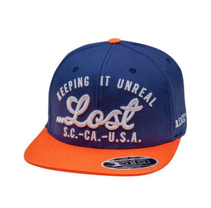 Boné Fitão Lost CA - Azul com Laranja | Marville Surf
