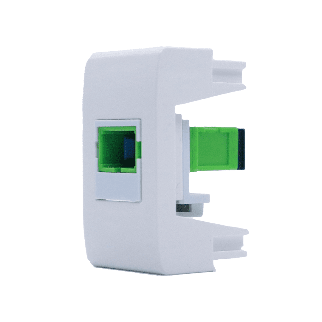 KEYSTONE PARA FIBRA ÓPTICA SC APC COM PLACA | Happy Outlet - Seu Site ...