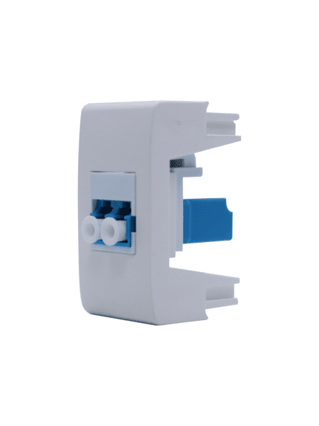 KEYSTONE PARA FIBRA ÓPTICA LC DUPLEX UPC COM PLACA | Happy Outlet - Seu ...