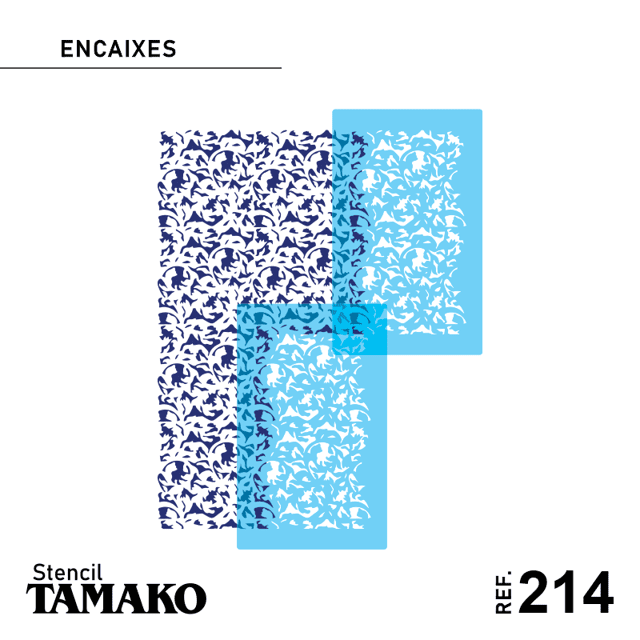 Stencil de Parede Textura - 55 x 90cm - Ref 214 | Stencil direto da ...