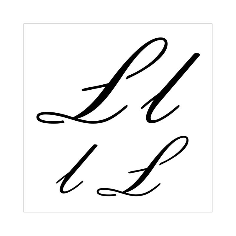 Stencil Letra L - Ref 554 | Stencil direto da fábrica com até 50% Off ...