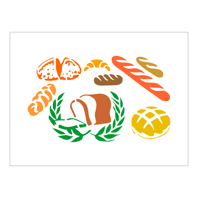 Stencil Pão - 15x20 - Ref 8925 | Stencil direto da fábrica com até 50% ...