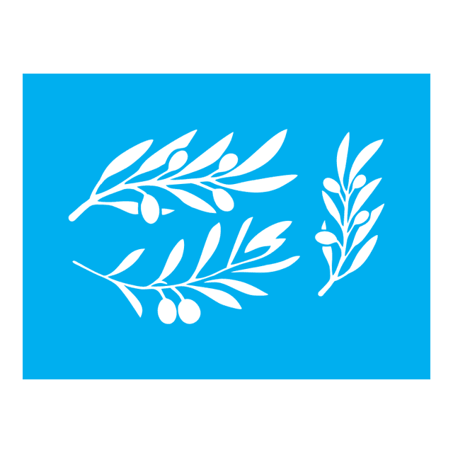 Stencil Ramos Frutas - 15x20 - Ref 8930 | Stencil direto da fábrica com até 50% Off | Tamako Laser