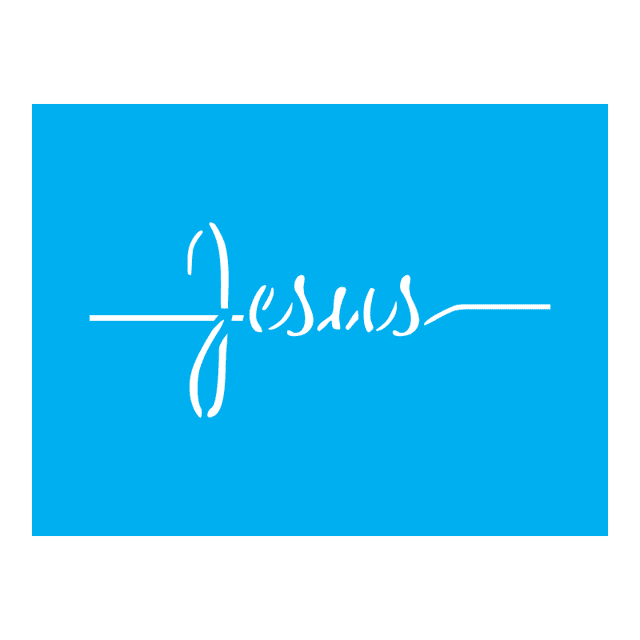 Stencil Jesus - 15x20 - Ref A3253 | Stencil direto da fábrica com até ...