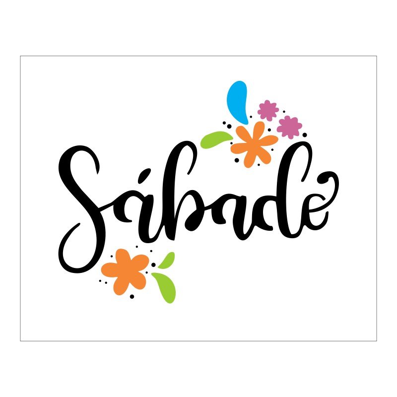 Stencil Sábado - 20x25 - Ref B1030 | Stencil direto da fábrica com até ...