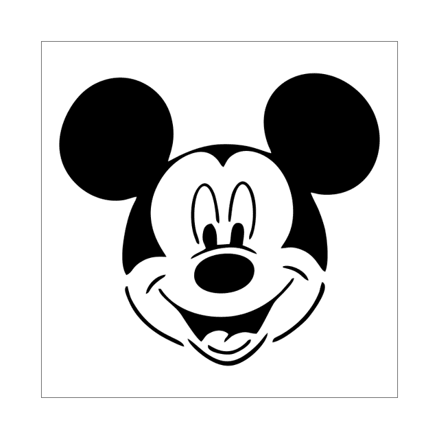 Stencil Mickey - 14x14 - Ref C434 | Stencil direto da fábrica com até ...