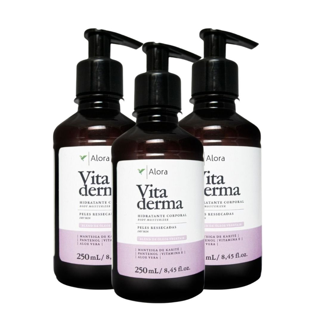 Kit Vita Derma 3 Unidades de 250ml- Hidratante para pacientes ...