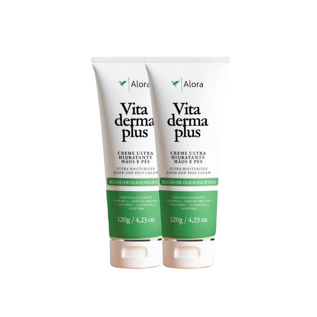 Kit Vita Derma Plus 2 unidades - Creme para pele extra seca | Alora