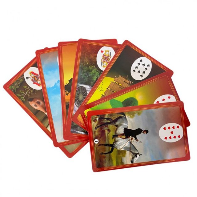 Kit C 12 O Tradicional Baralho Cigano 36 Cartas Plastificado Meta Atacado