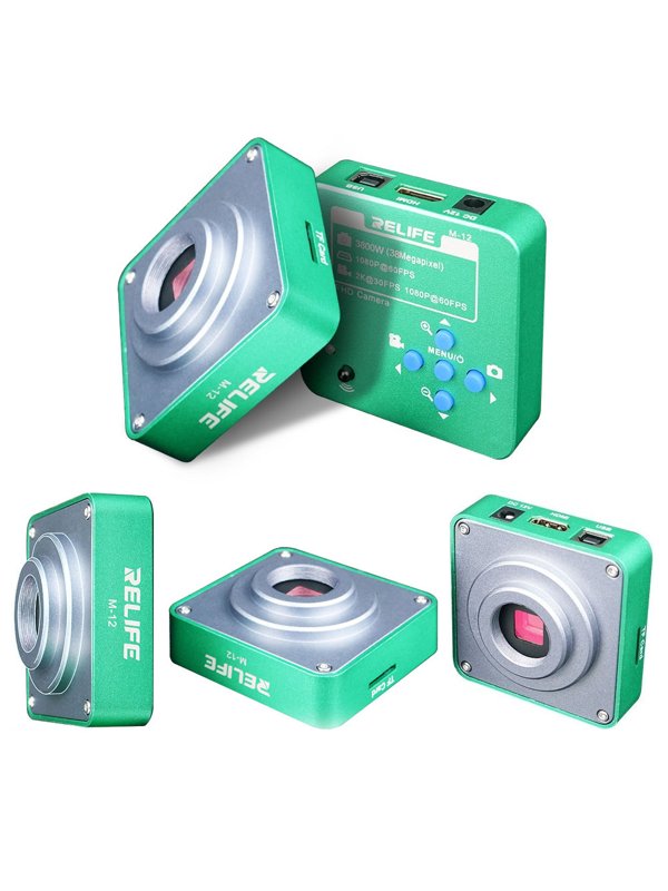 Câmera para Microscópio Trinocular HDMI Full HD 38MP M-12 Relife | Mercadogira