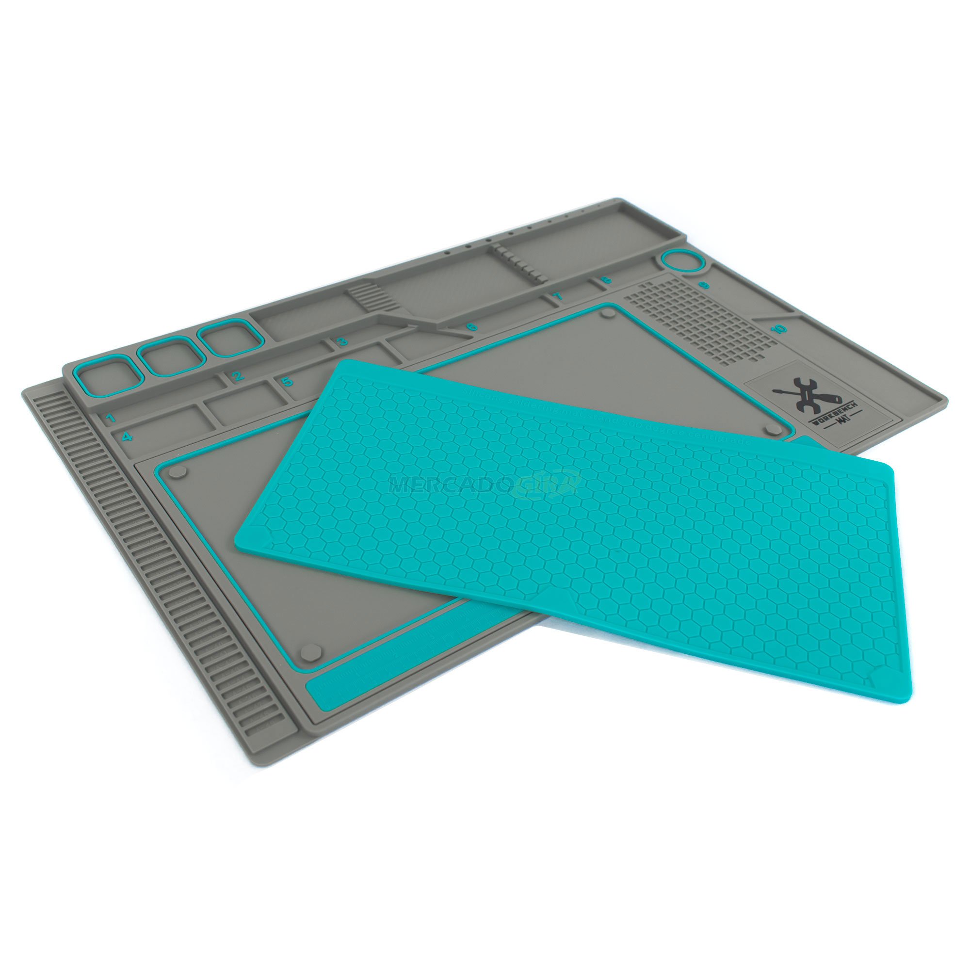 Manta Antiestática de Silicone 37x57cm 2 em 1 Grande | Mercadogira