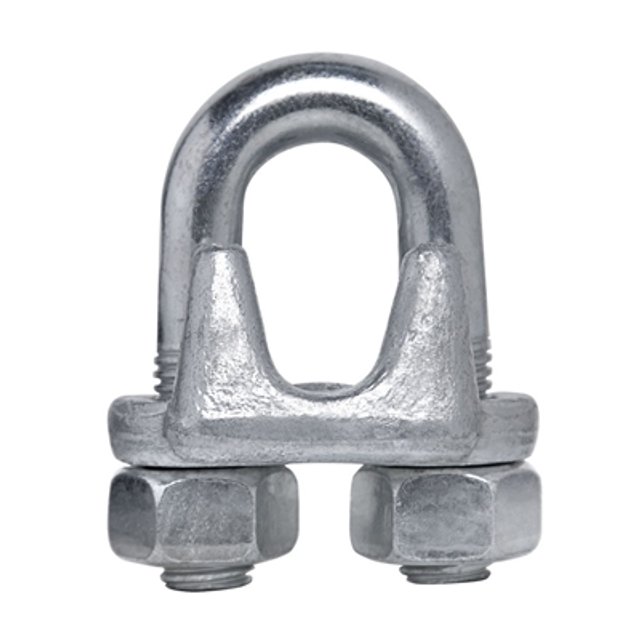 CLIP/GRAMPO P/CABO AÇO 6,4mm - 1/4" PESADO | Fati Ferramentas
