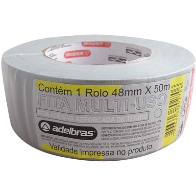 FITA SILVER TAPE 48mm X 50m PRATA | Fati Ferramentas