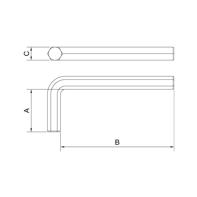 CHAVE ALLEN 14,0mm PRO 44400/014 | Fati Ferramentas