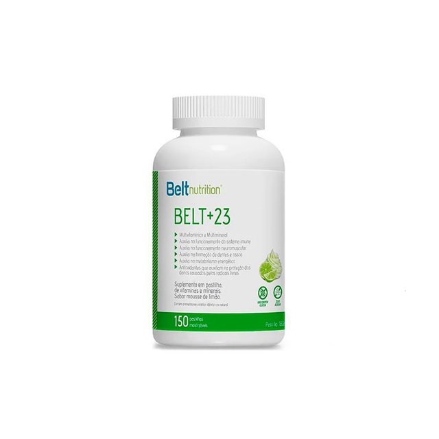 BELT + 23 MULTIVITAMINICO E MULTIMINERAL 150 PASTILHAS BELT NUTRITION ...