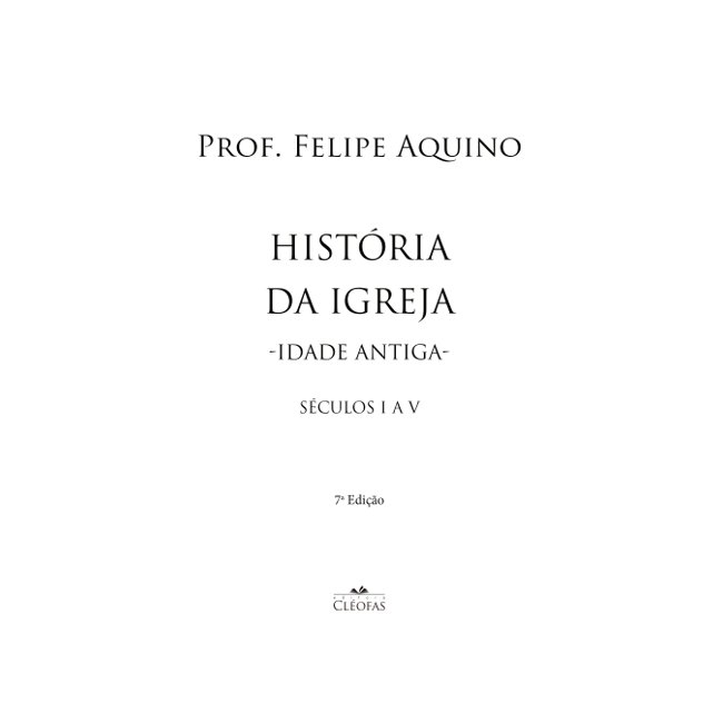 Coleção História Da Igreja Editora Cléofas