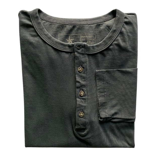 Camiseta Henley Masculina Algodão – Estilo Rústico | Doughboy | A Sua ...