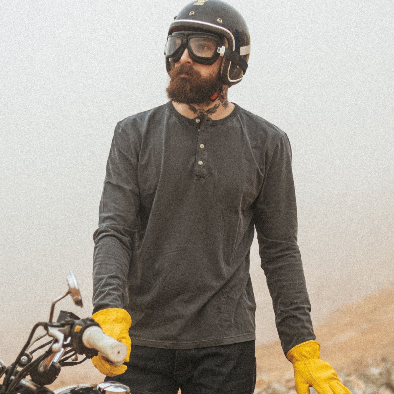 Camiseta Henley Masculina Algodão – Estilo Rústico | Doughboy | A Sua ...