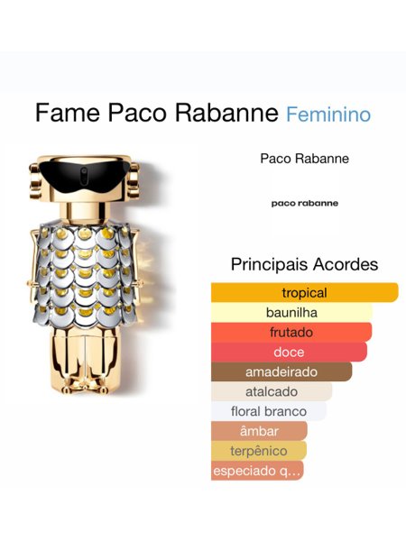 Paco Rabanne Fame Edp 80ml Caixa Branca Tester Ar Importados Cg