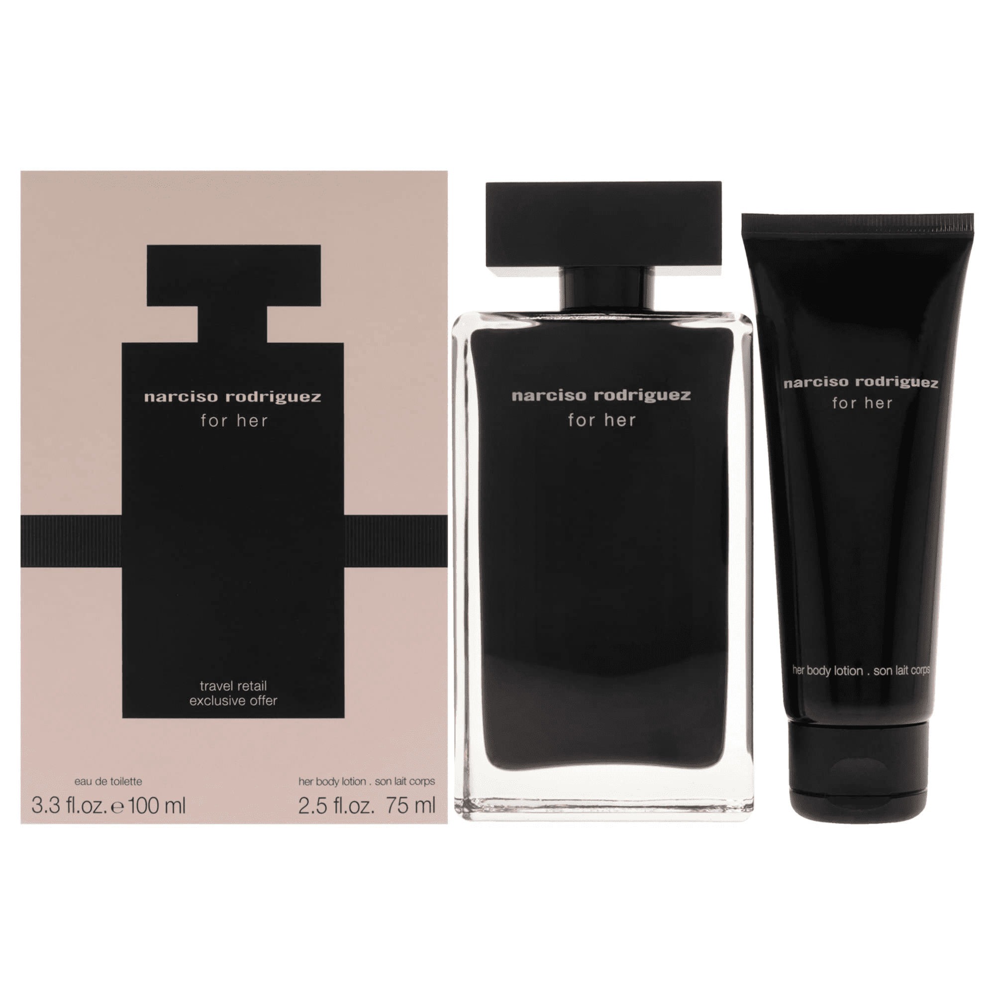 Kit Narciso Rodriguez For Her Edt 100ml + Loção 75ml | AR Importados CG