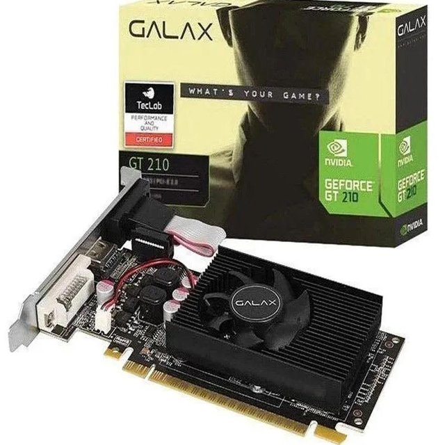 Placa de Video Galax Geforce GT 210 1GB, DDR3, 64 Bits - 21GGF4HI00NP | InfoParts