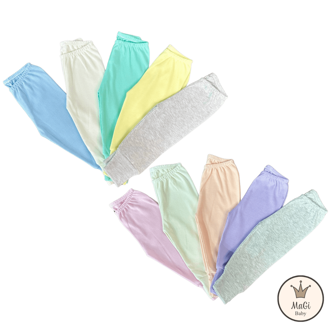 Kit com 5 Calças Pé Reversível Lisa MaGi Baby | Parquinho do Bebê