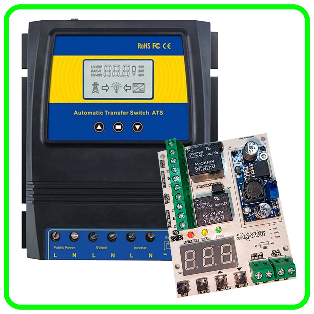 Manual como Instalar o Módulo 3MAJ na Chave ATS | 3MAJ Solar Ltda