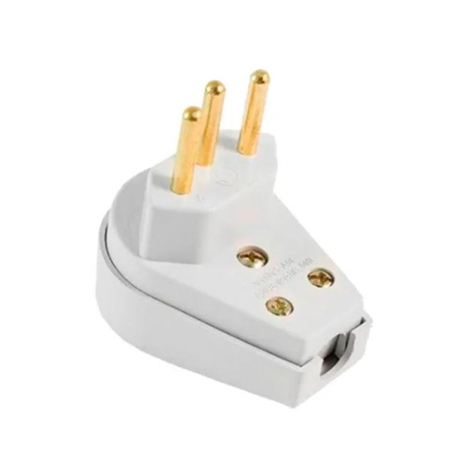 Plug Macho Tomada Gigante 2p+T 10a Prensa Cabo Extensão | 3MAJ Solar Ltda