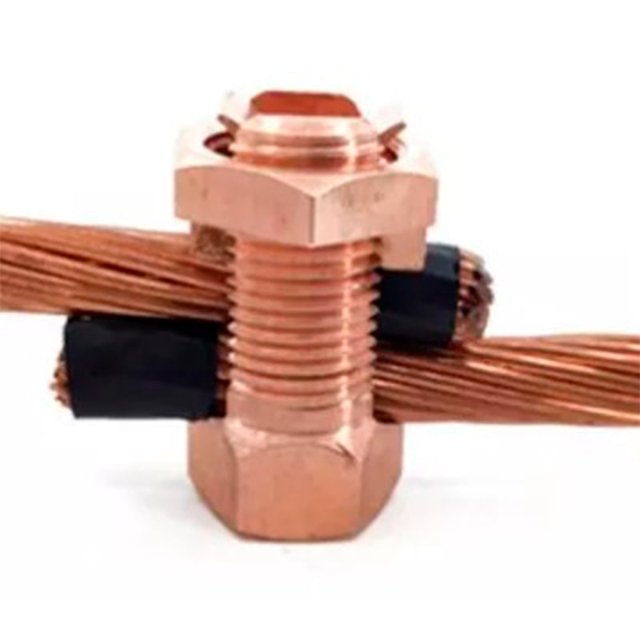 Conector Parafuso Fendido Split Bolt 50mm Latão Emenda Cabos | 3MAJ Solar Ltda