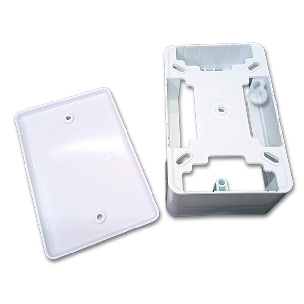 Caixa 4x2 de Passagem Sobrepor com Placa Cega para Cftv Balun Câmeras ...