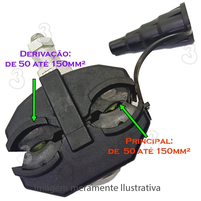 Conector Derivação Perfurante Cdp Principal de 50 até 150mm e Derivação ...