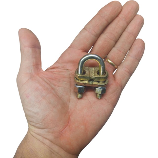 Grampo Conector Gtdu Terra Aterramento Duplo Tipo U para Haste de 1/2 ...