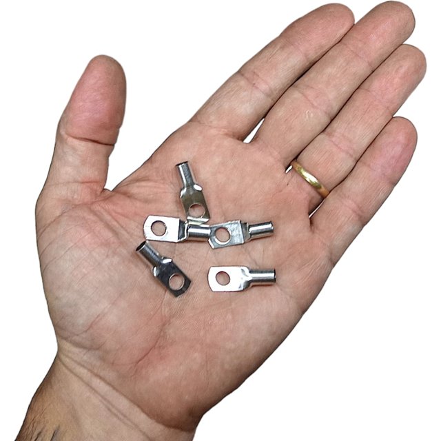 Kit 5 Terminal Olhal de Compressão para Cabo Fio de 10mm Cobre ...