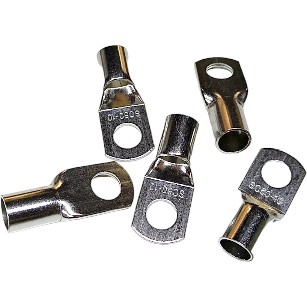 Kit 5 Terminal TM Olhal de Compressão para Cabo Fio de 50mm Cobre ...