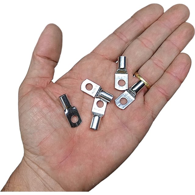 Kit 5 Terminal TM Olhal de Compressão para Cabo Fio de 16mm Cobre ...