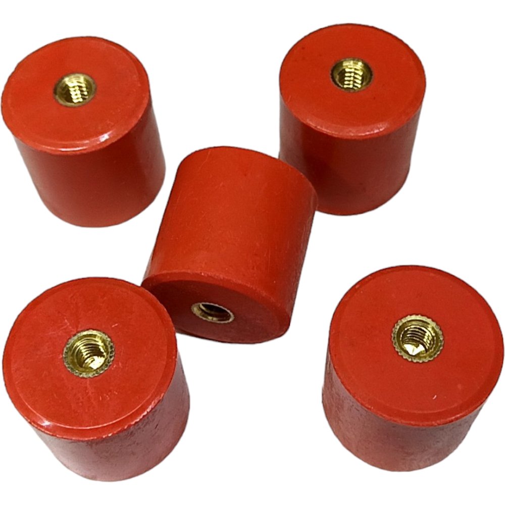 Isolador Epoxi Paralelo para Barramento 30x30 Rosca 1/4 com 5 unidades ...