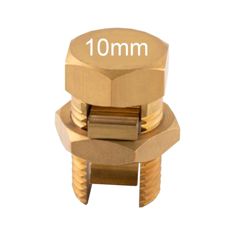 Conector Parafuso Fendido Emenda Cabos Split Bolt 10mm Latão | 3MAJ ...