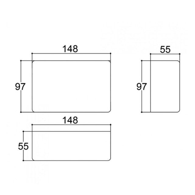 Caixa Plástica Circuito Eletrônico Fonte Arduino 148x97x55 Patola PB114 | 3MAJ Solar Ltda