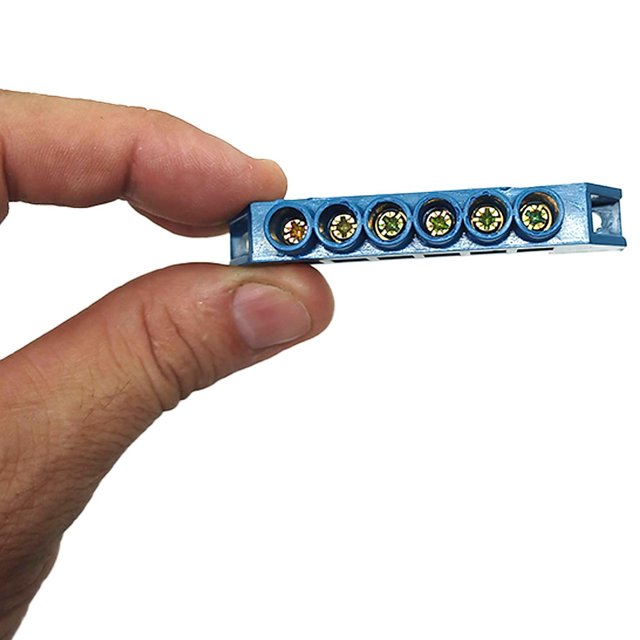 Barramento Neutro Universal Borne Terminal Barra com 6 Furos | 3MAJ ...