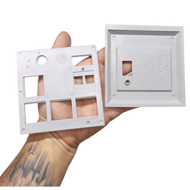 Caixa Plástica Montagem Circuito Eletrônico Fonte 206x117x117 Patola ...